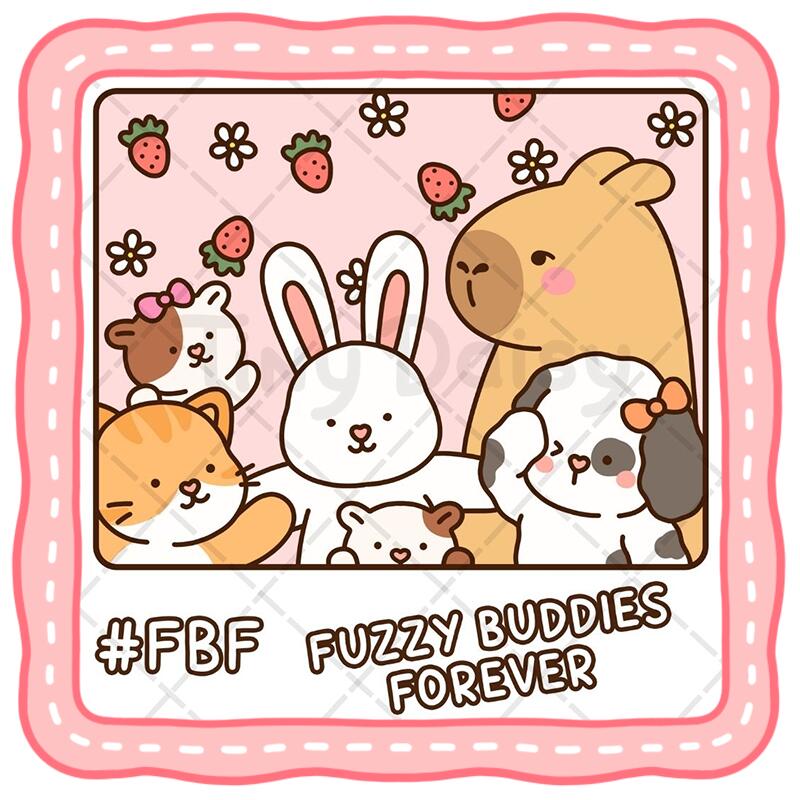 Fuzzy Xmas Coloring Book - Tiny Daisy