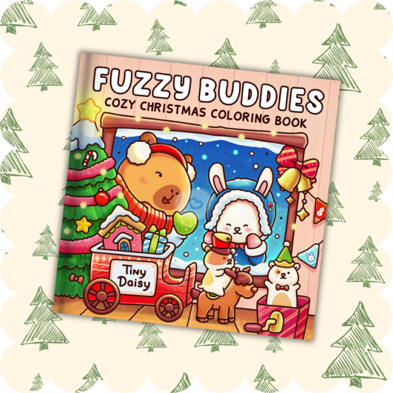 Fuzzy Buddies Coloring Book: A Cozy Holiday Adventure