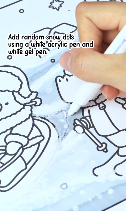 How to color - Snow Ground - Tiny Daisy