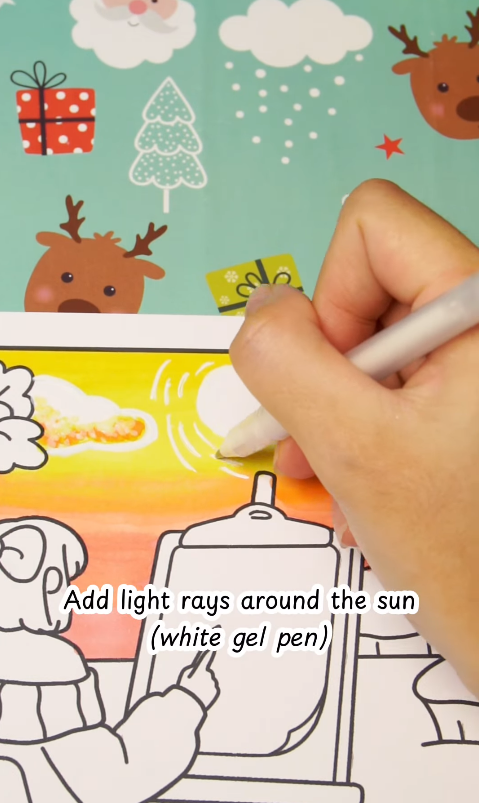 How to color - Gradient Sky - Tiny Daisy