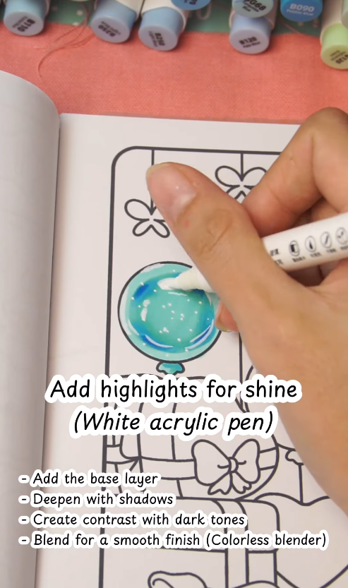 How to color balloon